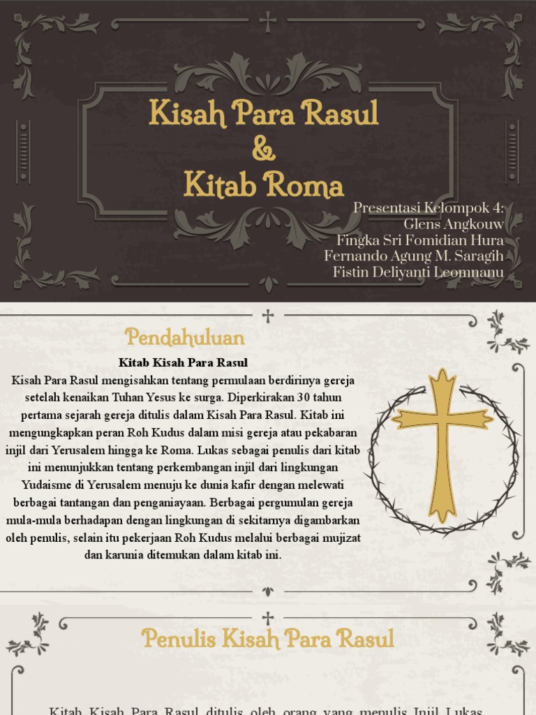 Kisah Para Rasul & Roma: Analisis | PDF | Sejarah | Agama & Spiritualitas