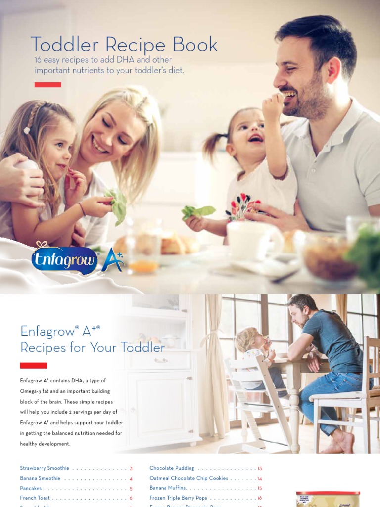 Enfagrow A+ Recipe Book - English | PDF | Cooking | Nutrients