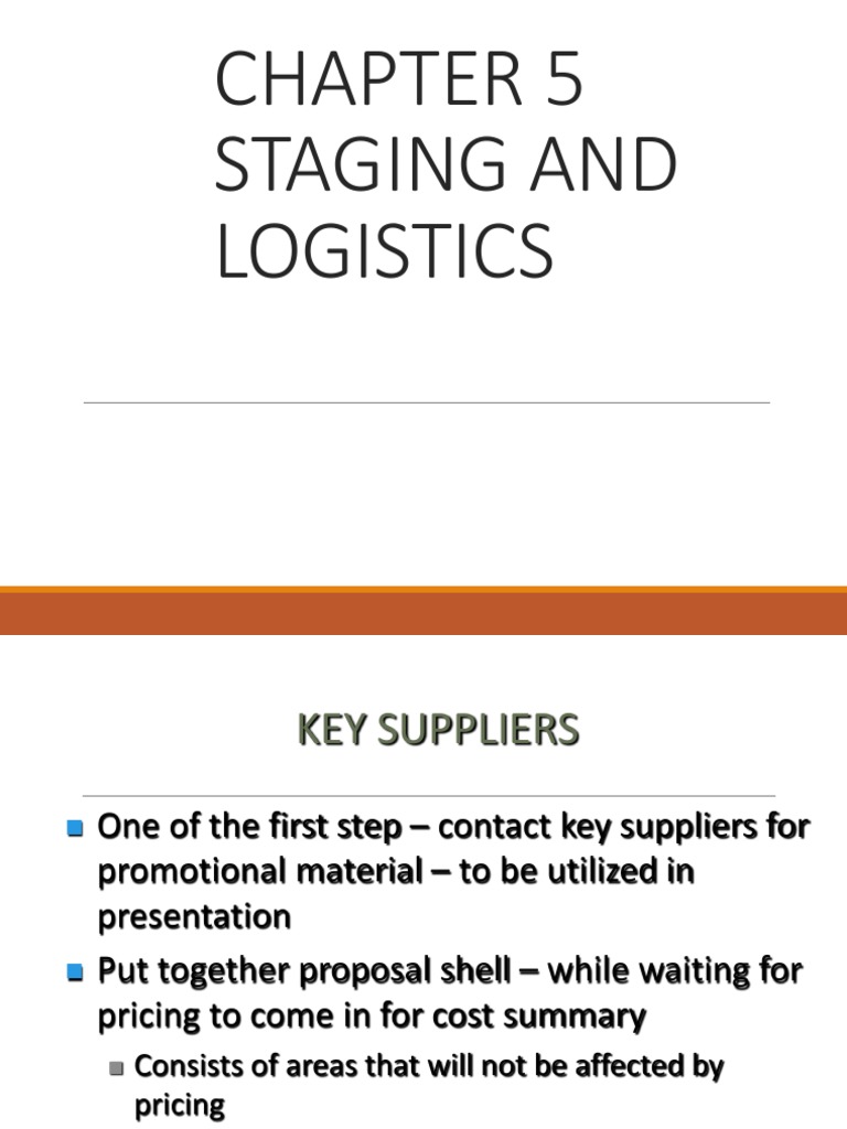Staging and Logistics for Events | PDF | Menu | Airport