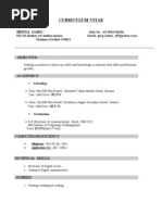 Sunil Resume 1 | PDF | Career & Growth