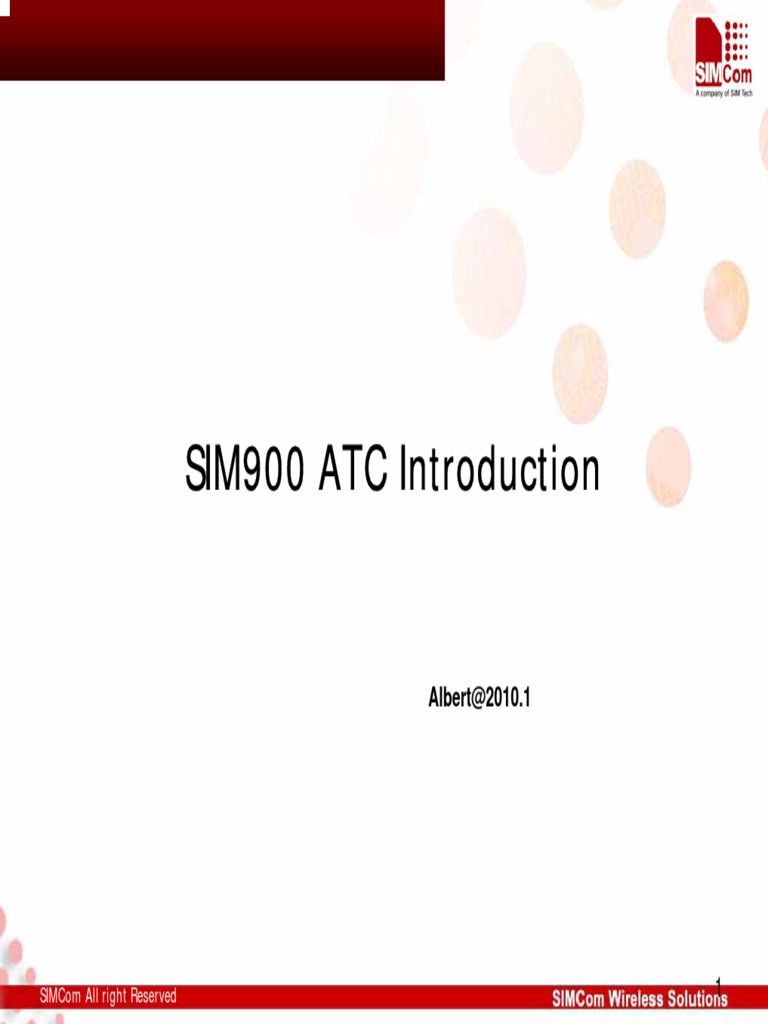 SIM900 AT Commands & TCPIP Guide | PDF | Transmission Control Protocol ...