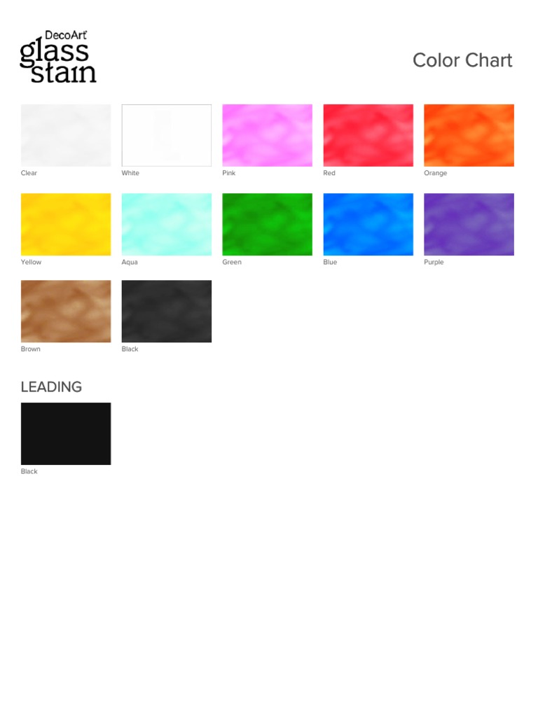 Color Chart Color Chart: Leading Leading | PDF