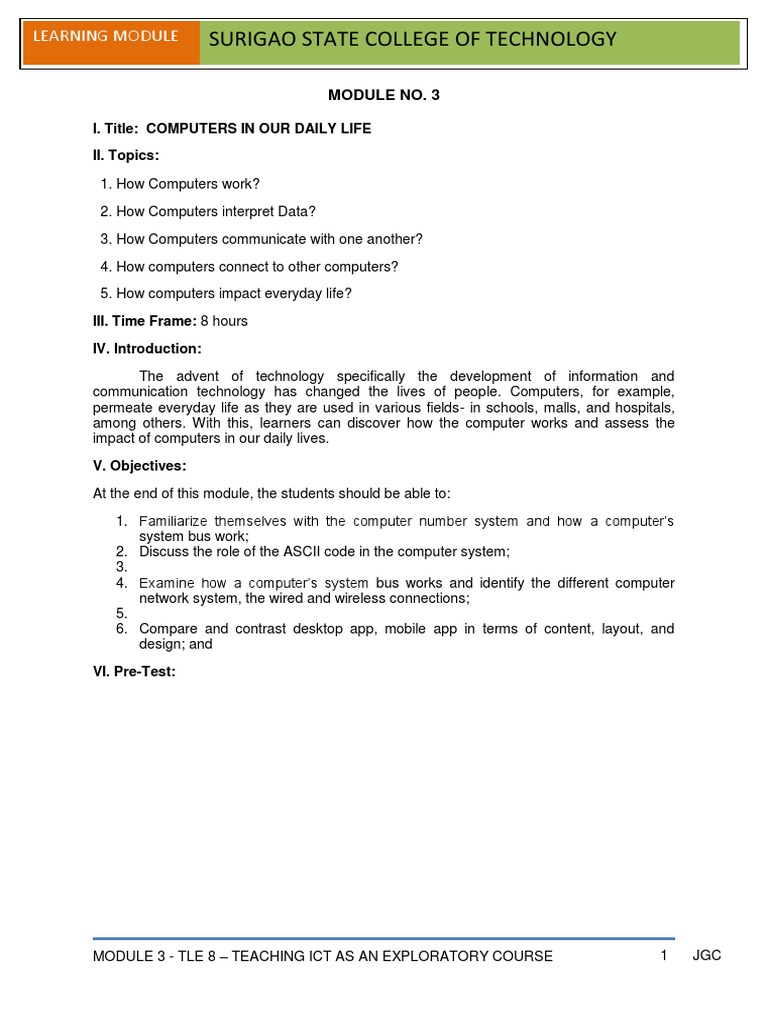 Module 3 Teaching Ict Exploratory | PDF | Computer Network | Software
