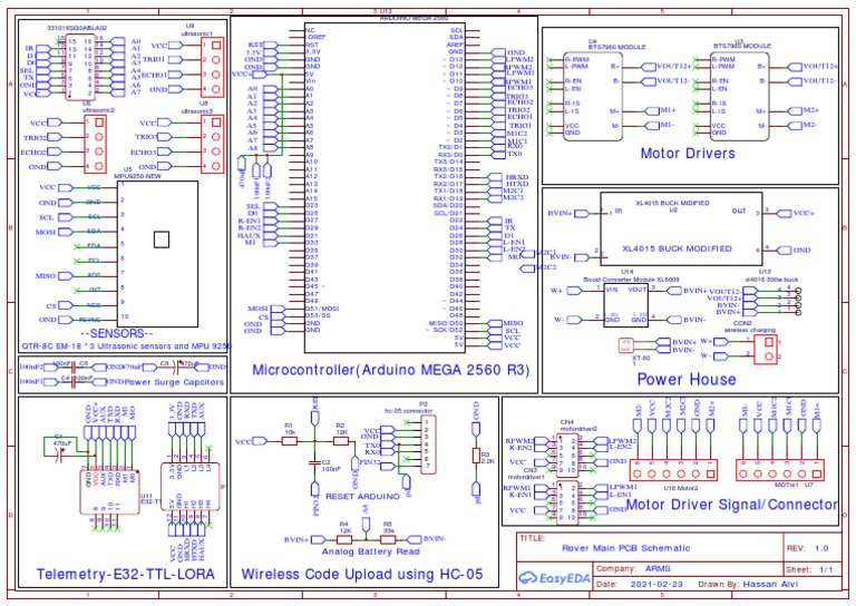 Rover Main PCB Schematic | PDF