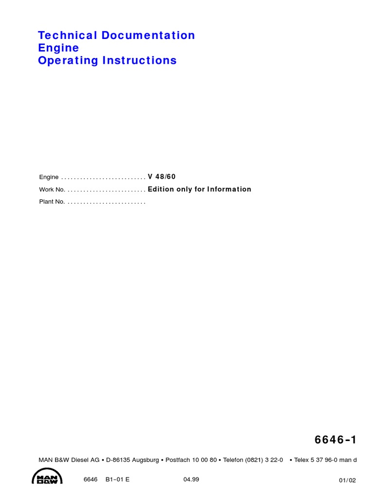 Man 48 60 | PDF | Internal Combustion Engine | Piston