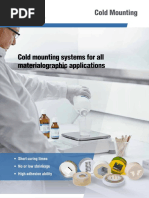 Cold and Hot Mounting Compounds Guide | PDF | Ethanol | Resin