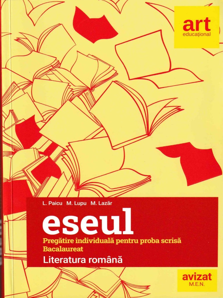 Eseul - Pregătire Individuală Pentru Proba Scrisă Bacalaureat - ART | PDF