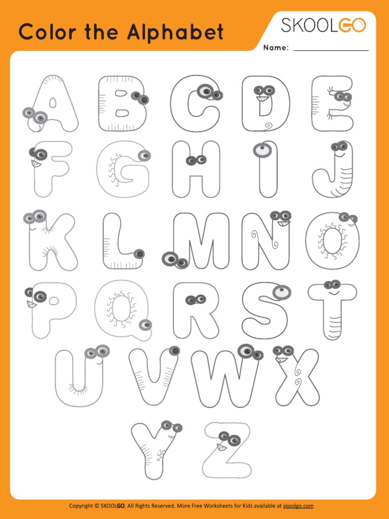 Color The Alphabet | PDF