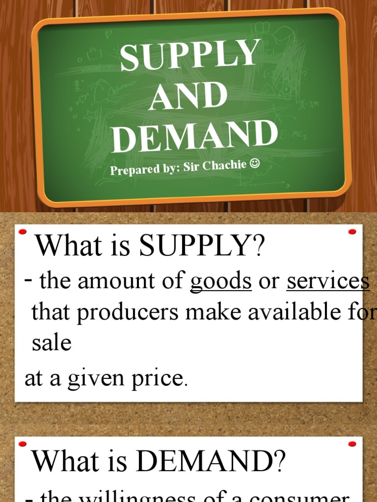 Lesson 3 - Supply and Demand | PDF | Supply (Economics) | Demand
