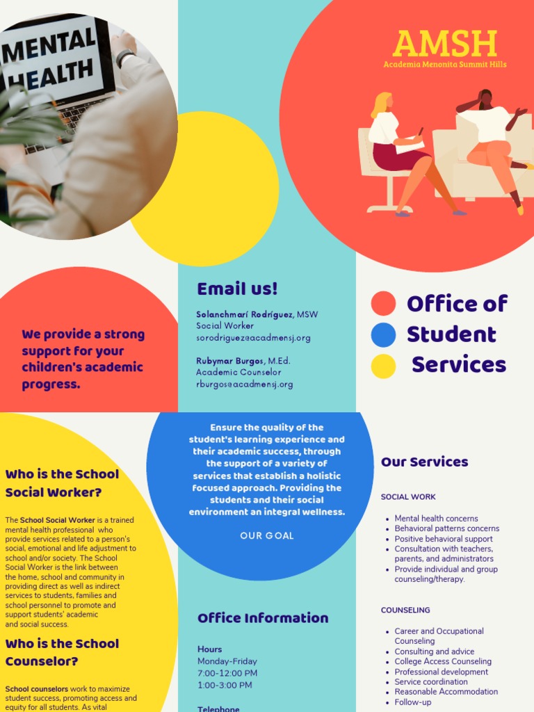 Office of Student Services Brochure | PDF | School Counselor ...