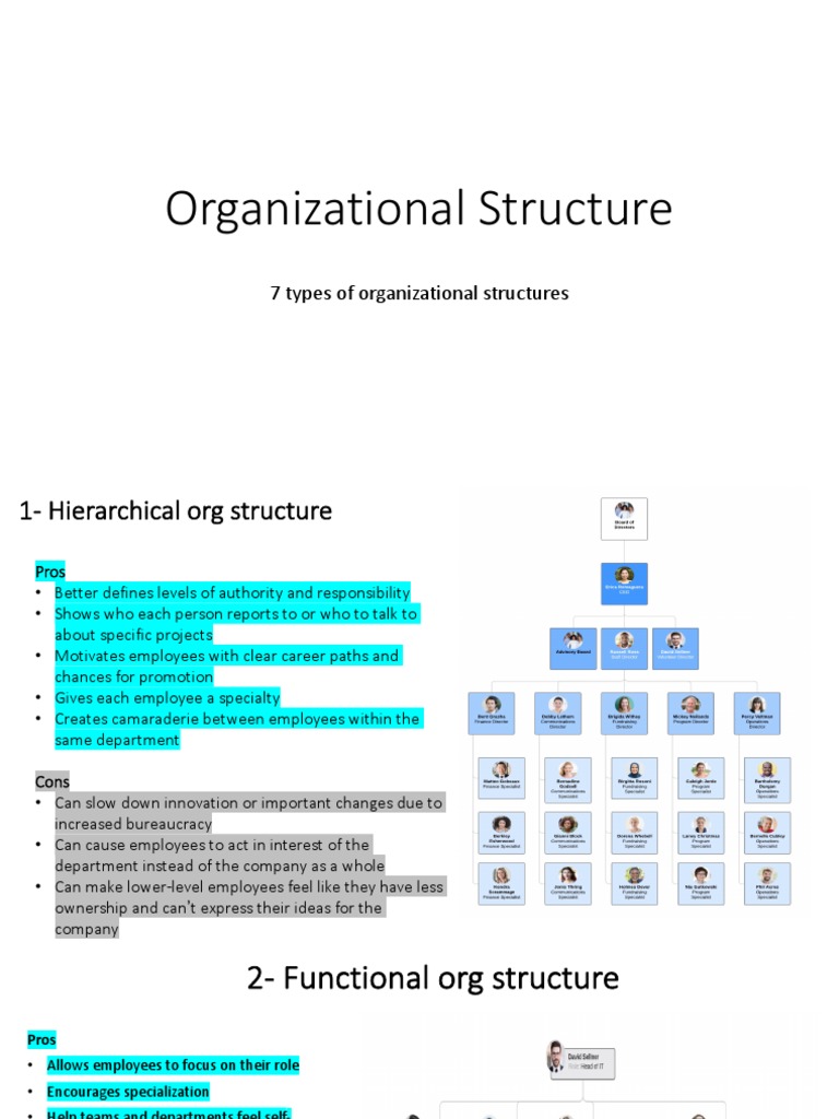 Organizational Structure Copie | Download Free PDF | Organizational ...