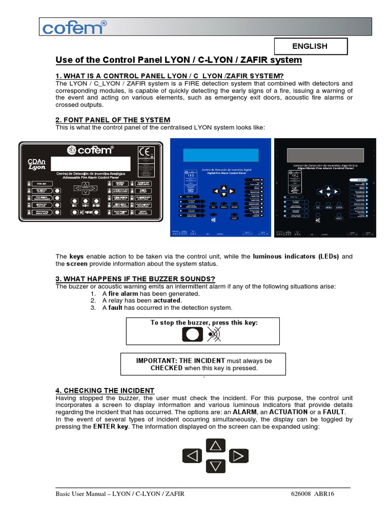 626008+A4LCB - COFEM - Manual Basico Usuario - ENG - ABR16 | PDF ...