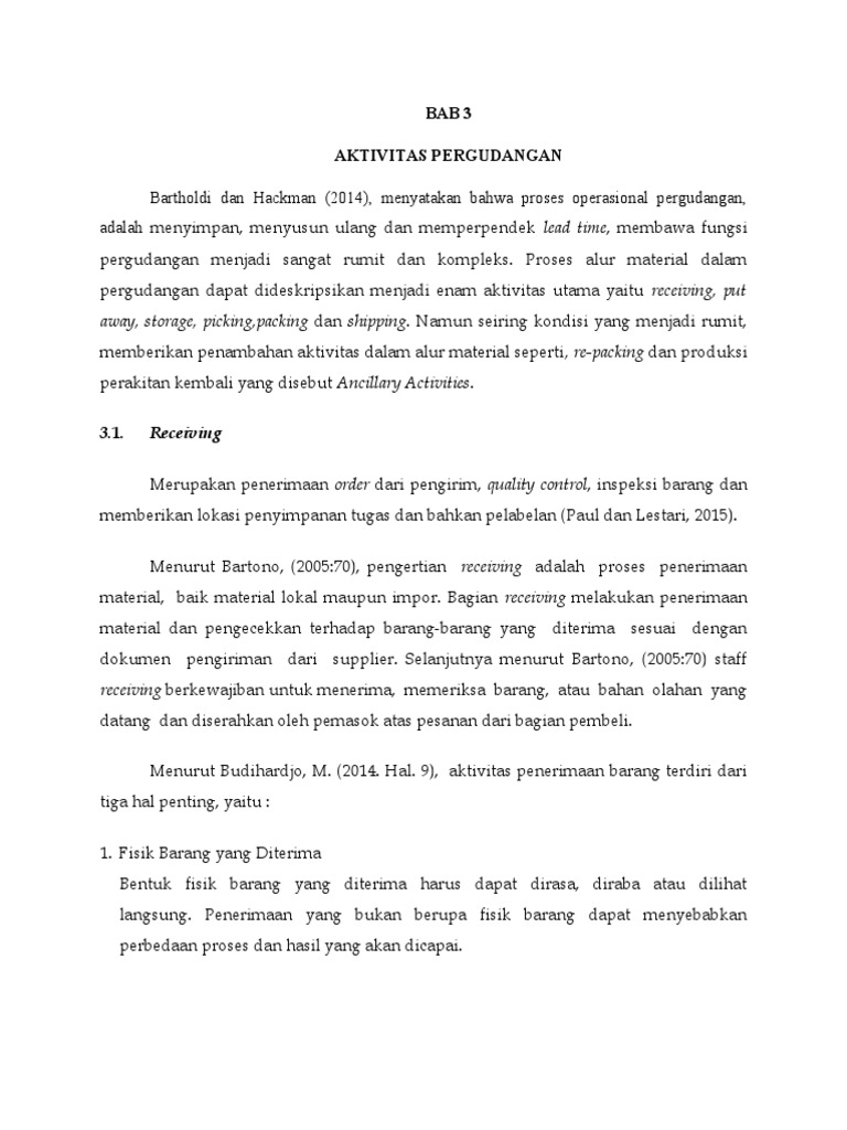 Materi 3 Pergudangan | PDF