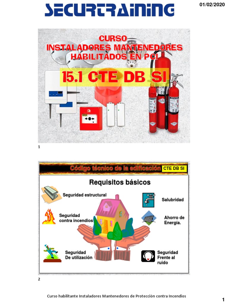15.1 Cte DB Si | PDF | Protección contra incendios