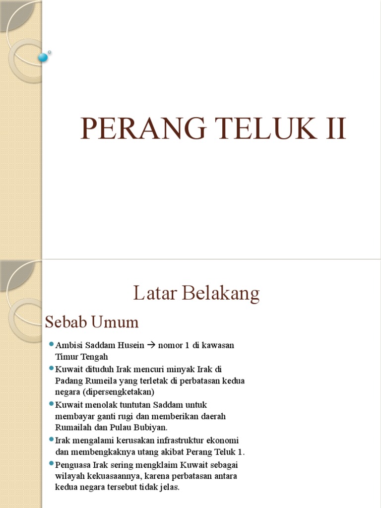 Perang Teluk II | PDF