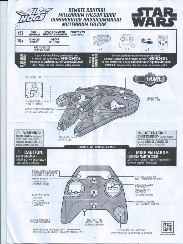 Millenium Falcon Manual - Air Hogs | PDF