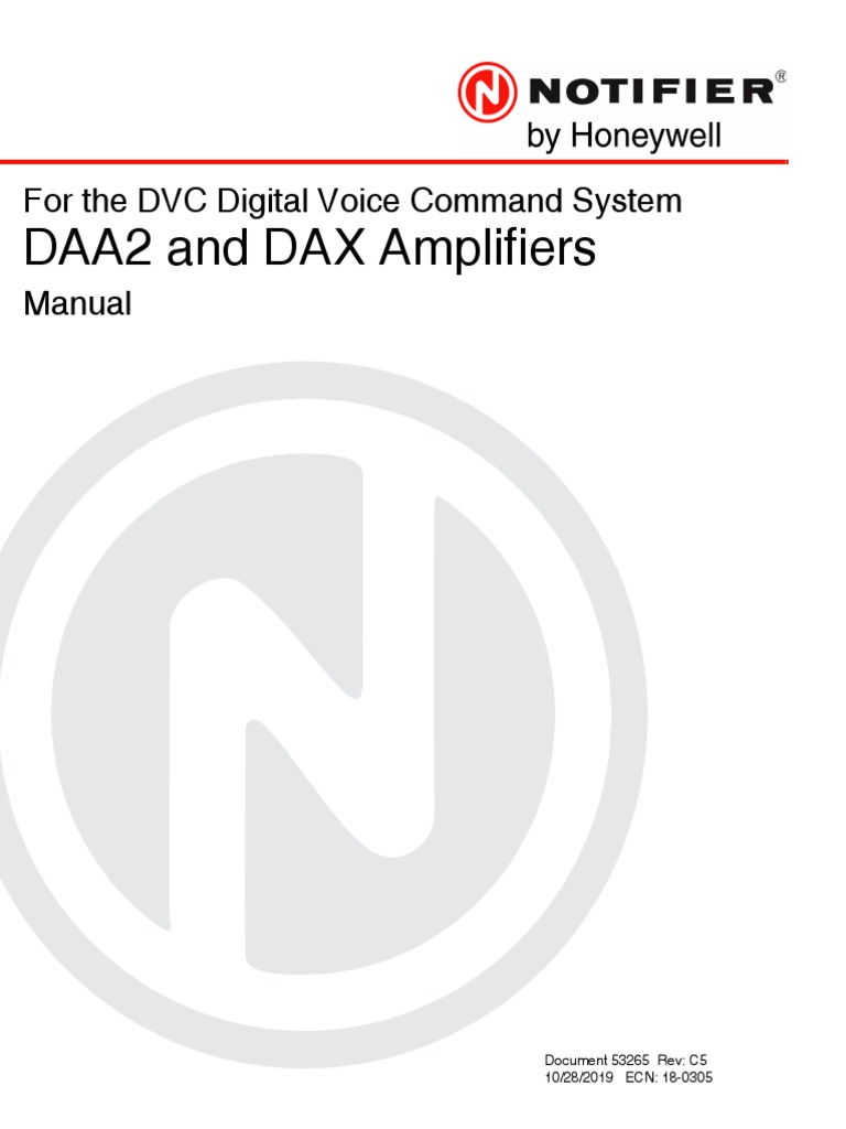 DAA2 and DAX Amplifier Manuals - DN-53265 | PDF | Electrical ...