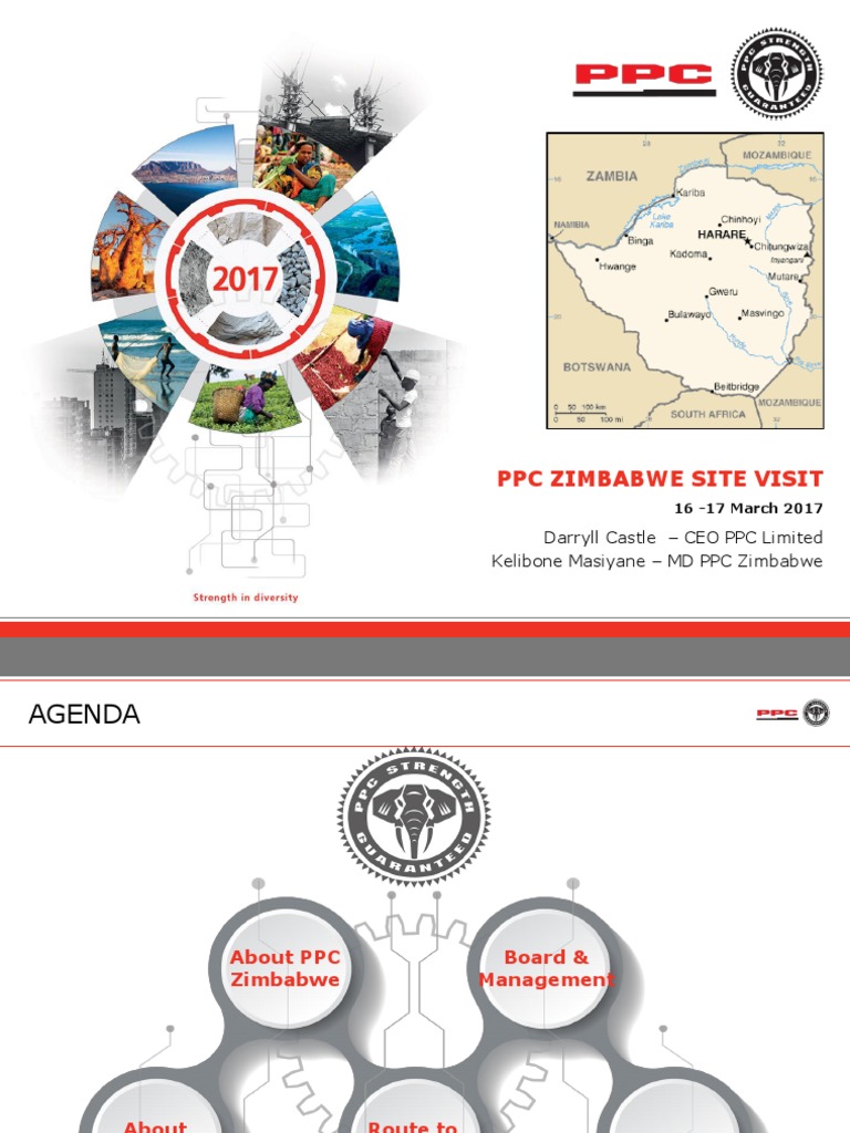 PPC Zimbabwe Site Visit: Darryll Castle - CEO PPC Limited Kelibone ...