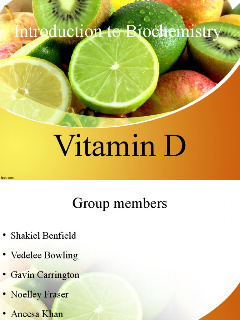 Introduction To Biochemistry: Vitamin D | PDF | Vitamin D | Vitamin