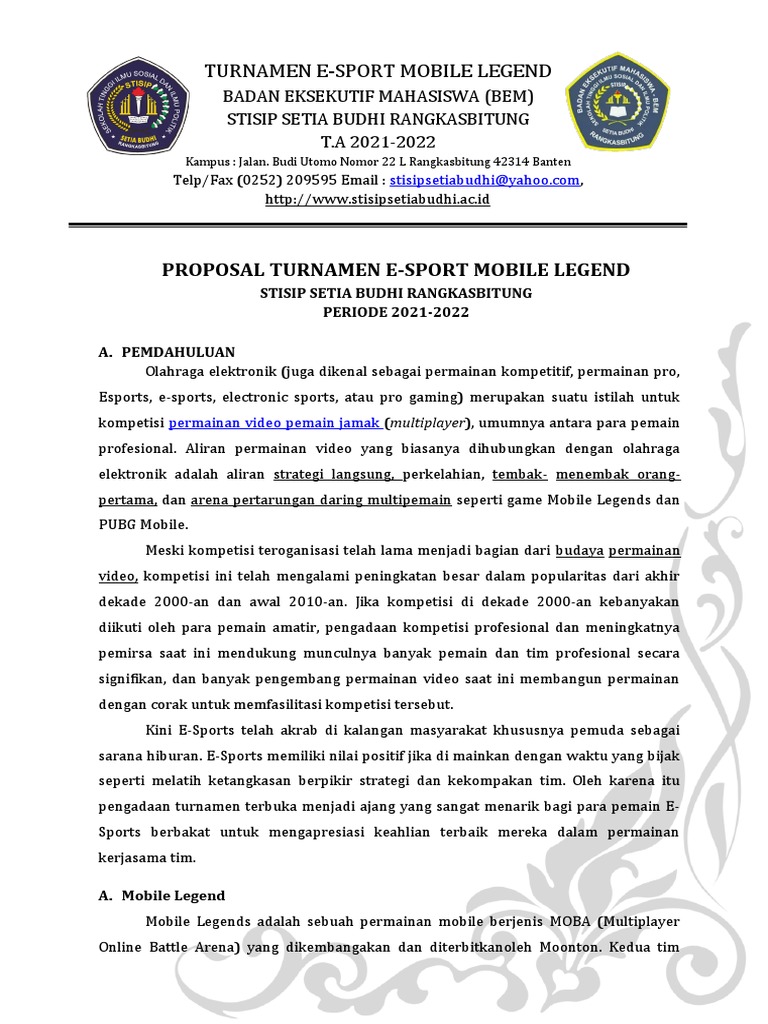 Proposal e Sport | PDF