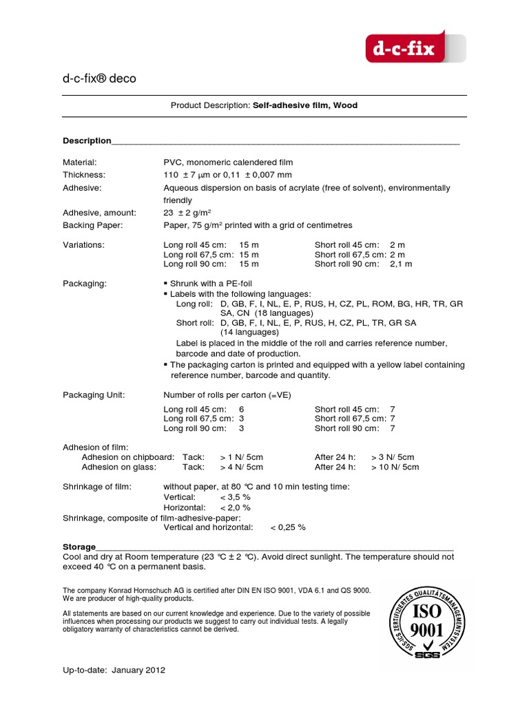 Fisa Tehnica Autocolant Furnir Lemn | PDF | Procedural Knowledge | Building Materials