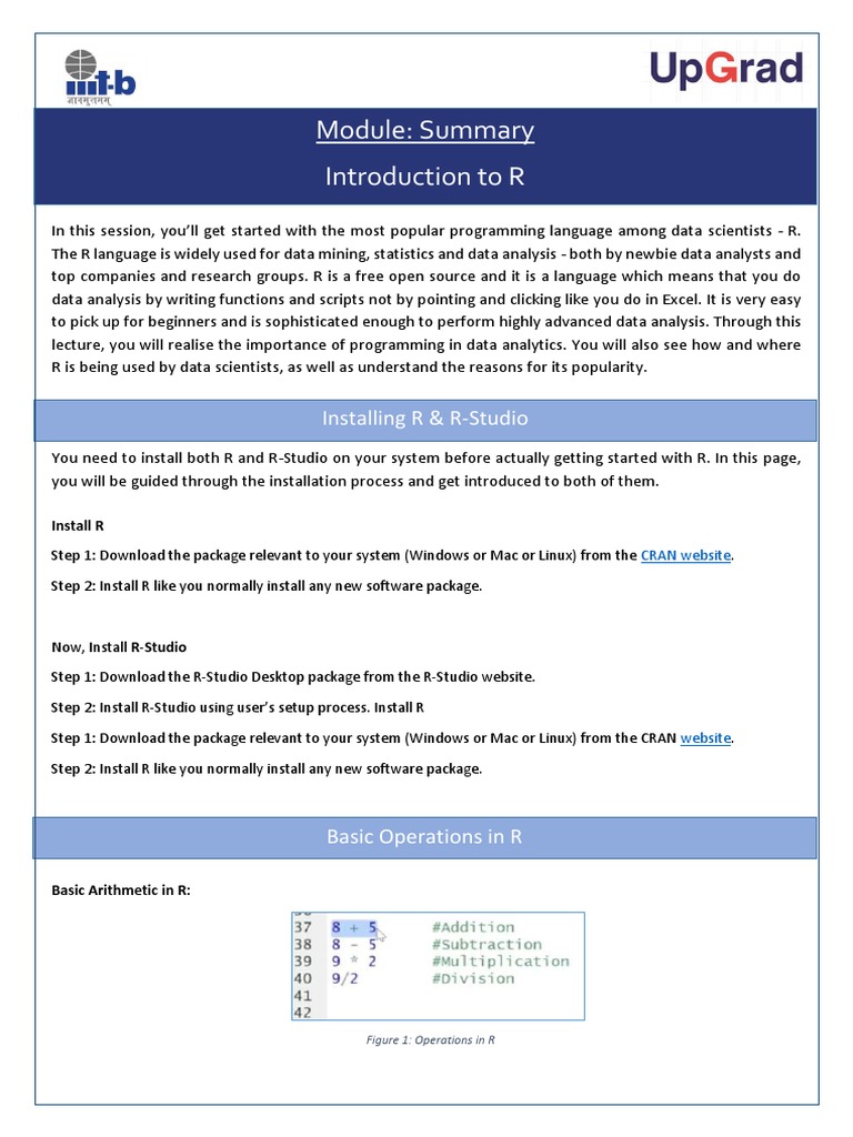 Lecture Notes Programming In R Pdf R Programming Language Matrix Mathematics 7728
