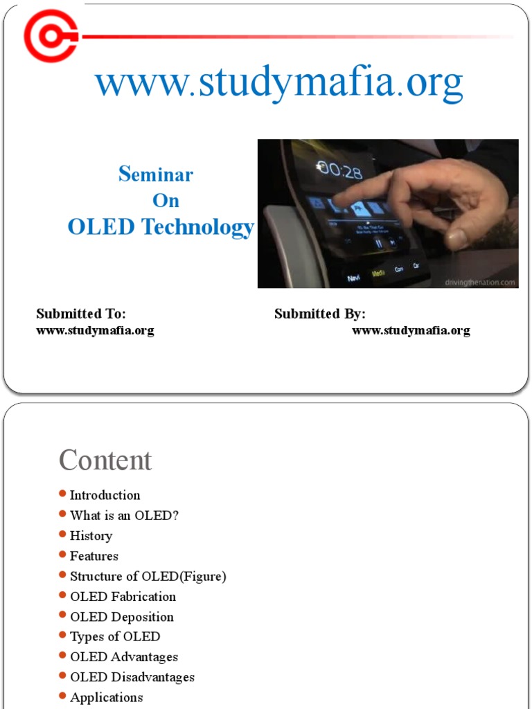 OLED Technology | PDF | Oled | Electrical Engineering