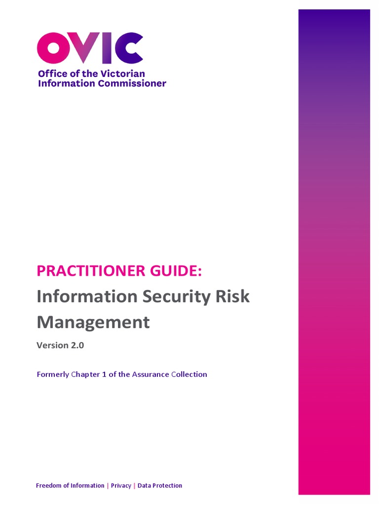 Practitioner Guide Information Security Risk Management V2.0 | PDF ...