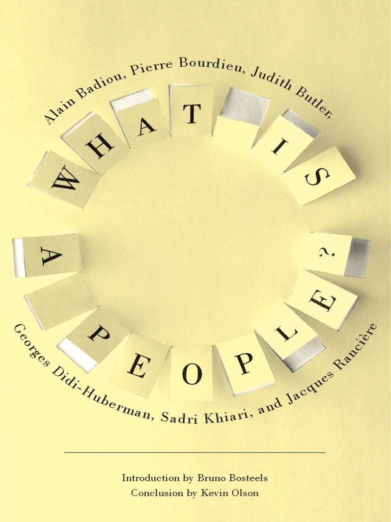 What Is A People | PDF | Martin Heidegger | Louis Althusser