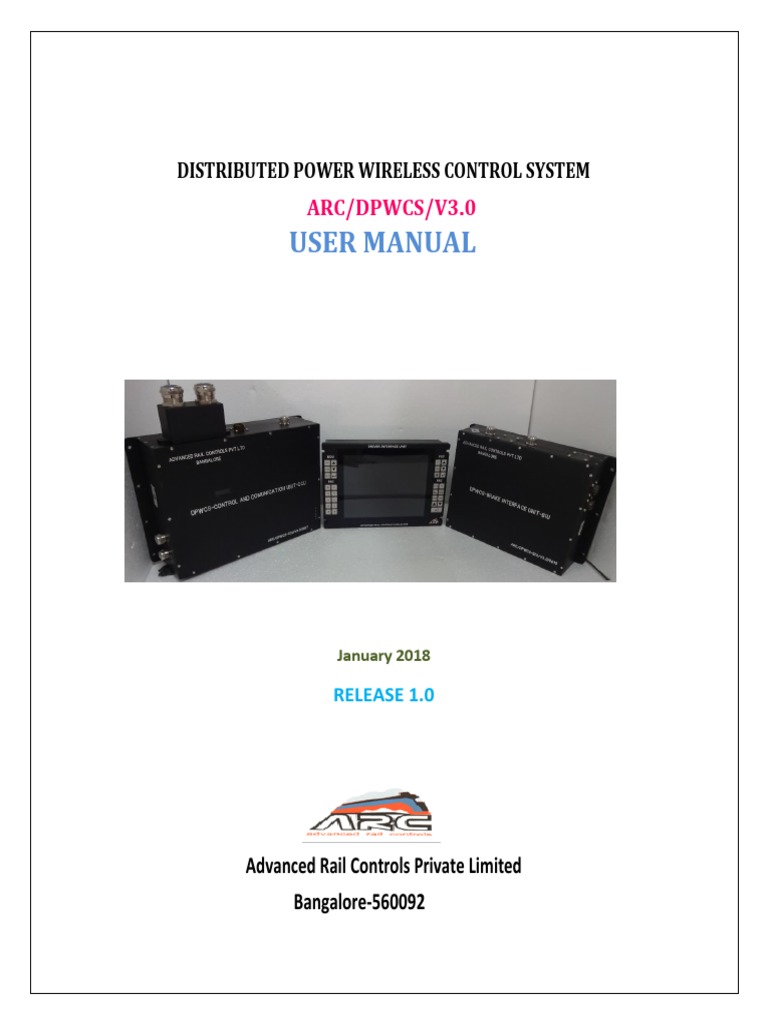 Overview of the Distributed Power Wireless Control System User Manual ...