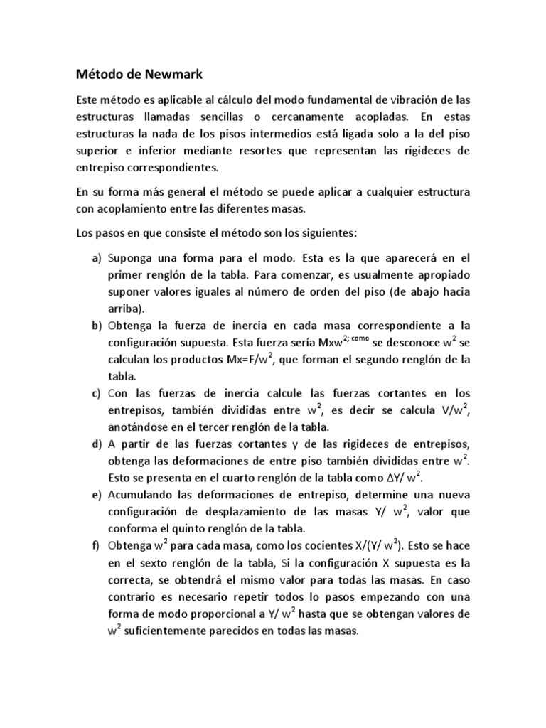 1.1. - Teoria Metodo de Newmark | PDF