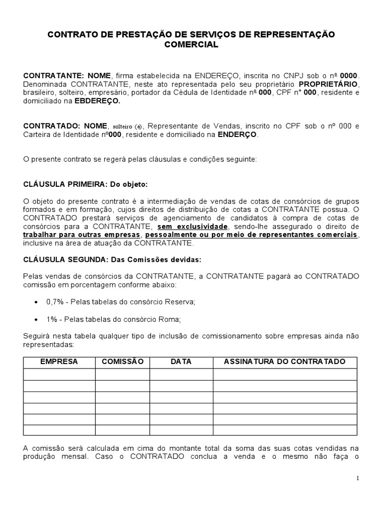 Contrato | PDF | Consórcio