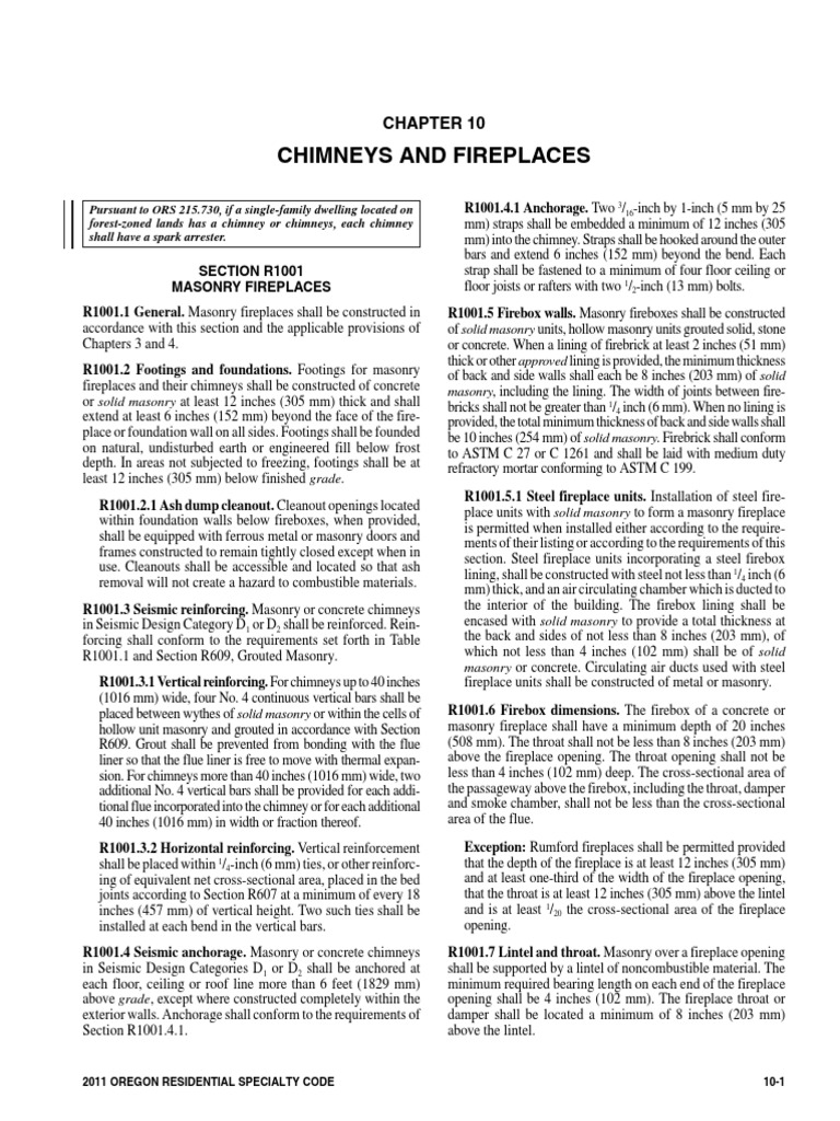 Chapter 10 - Chimneys and Fireplaces | PDF | Chimney | Fireplace