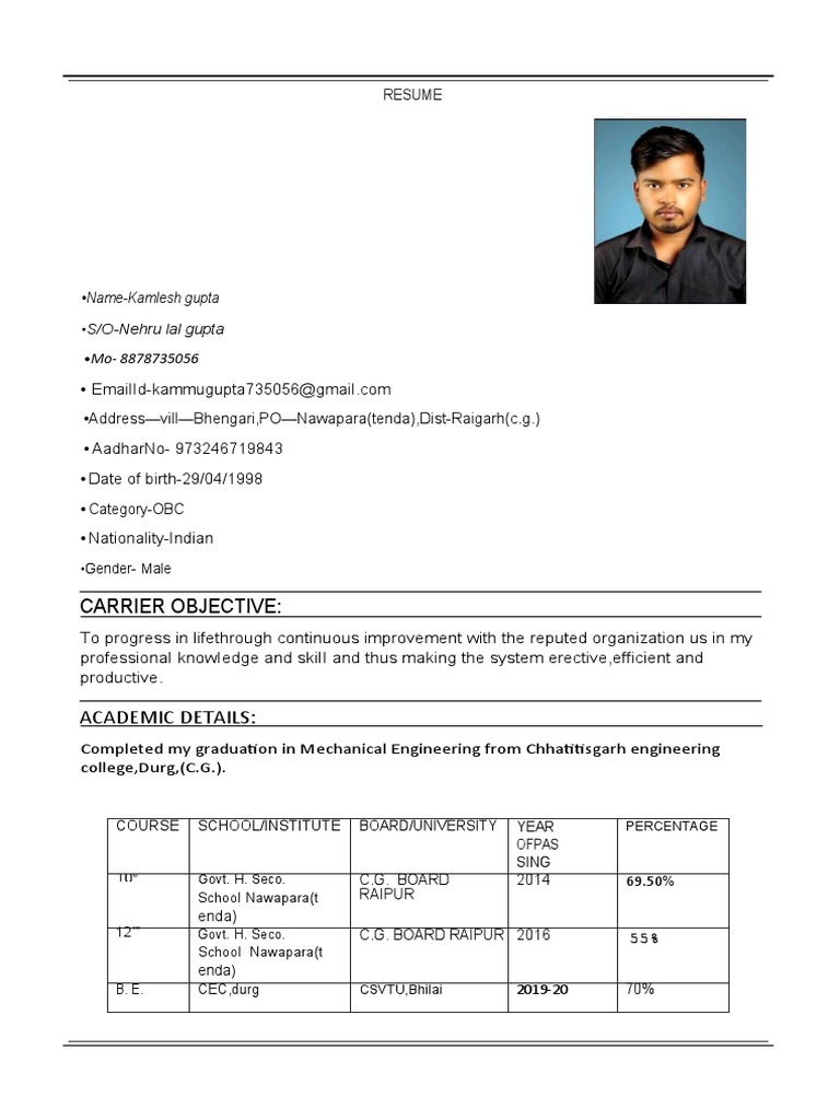 KAMLESH Gupta RESUME 2021 NEW | PDF