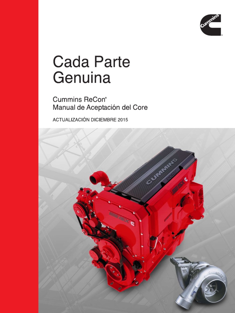 Manual Cummins 2015 | PDF | Tornillo | Turbocompresor