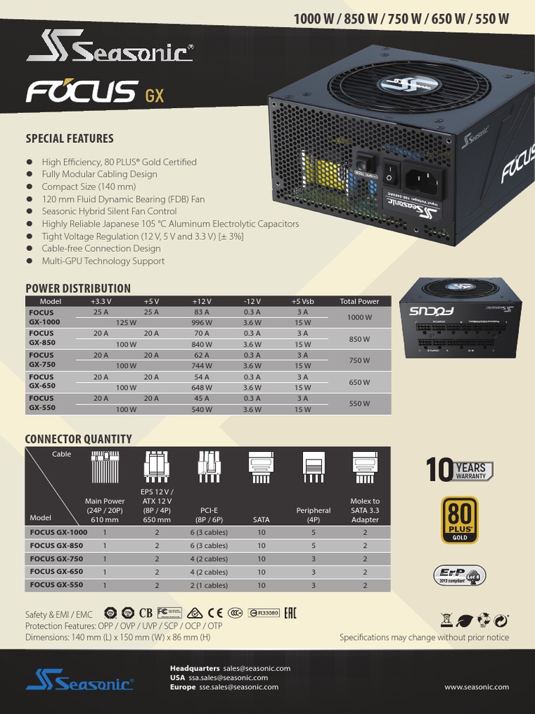 Focus GX FX | PDF | Electronic Engineering | Electric Power