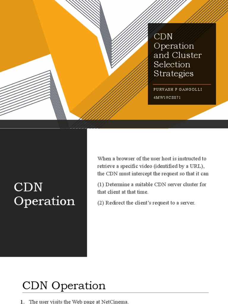 CDN Operation and Cluster Selection Strategies | PDF | Domain Name ...