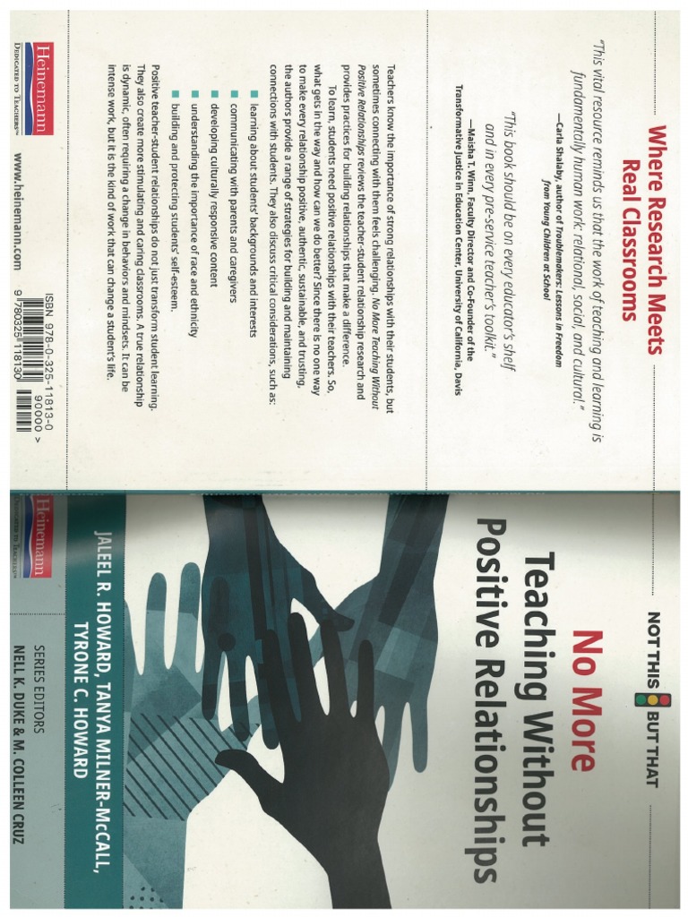 No More Teaching Without Positive Relationships COMPLETO | PDF
