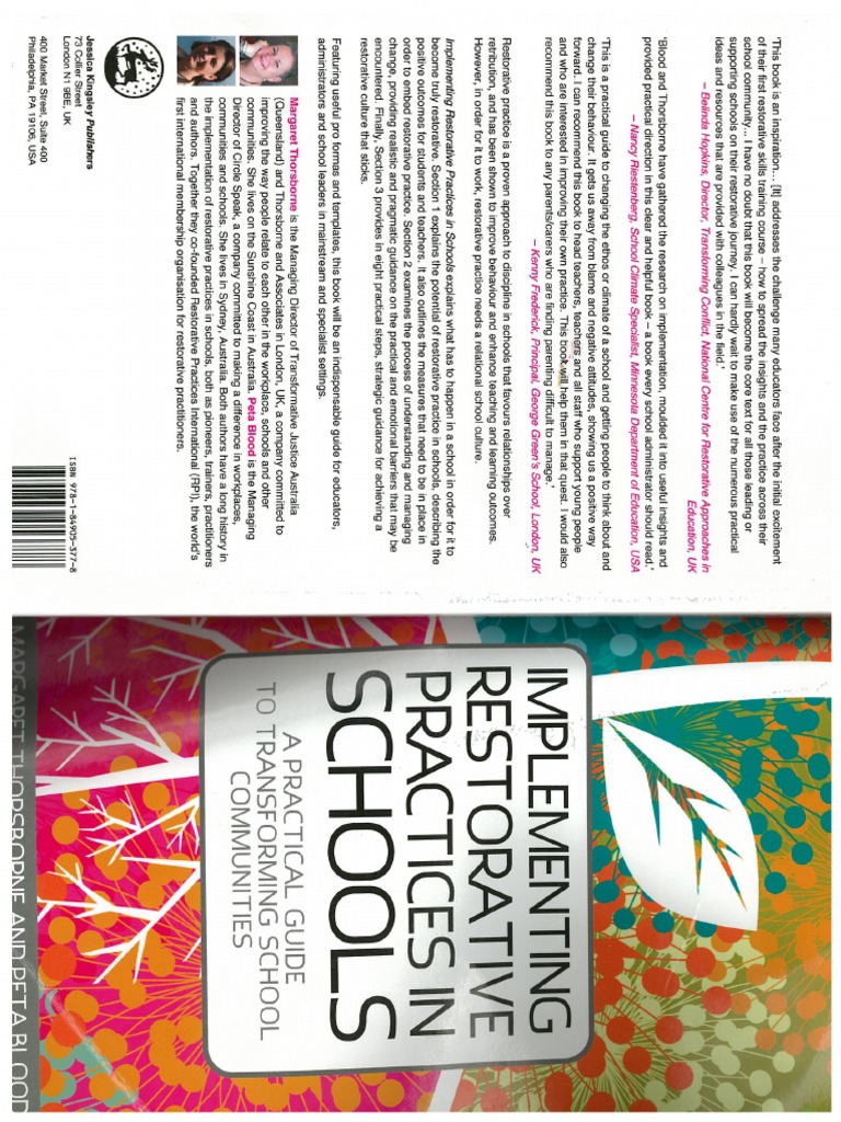 Implementing Restorative Practices COMPLETO | PDF