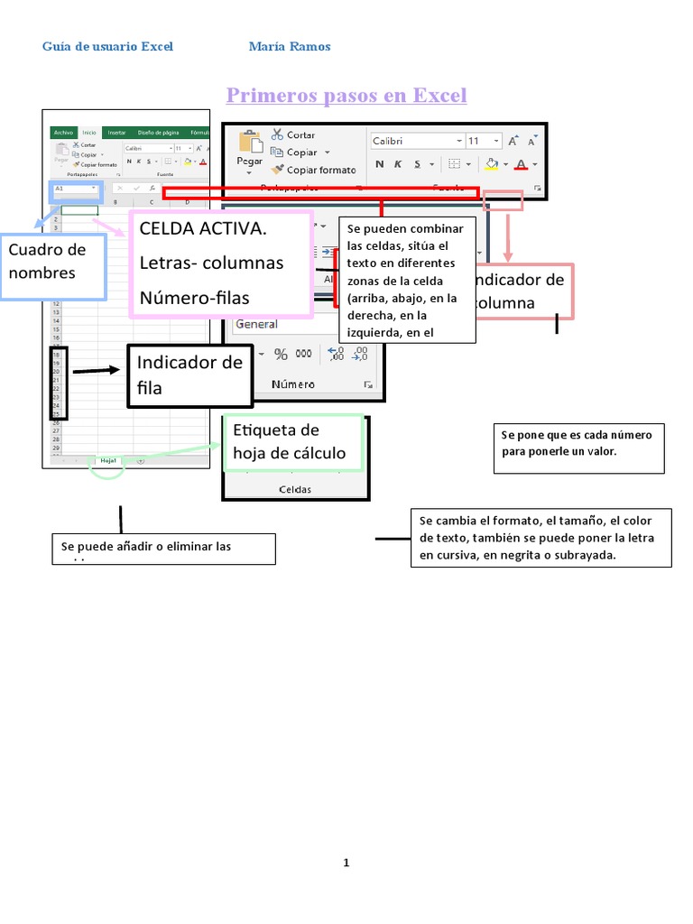 Primeros Pasos en Excel | PDF | Microsoft Excel | Informática