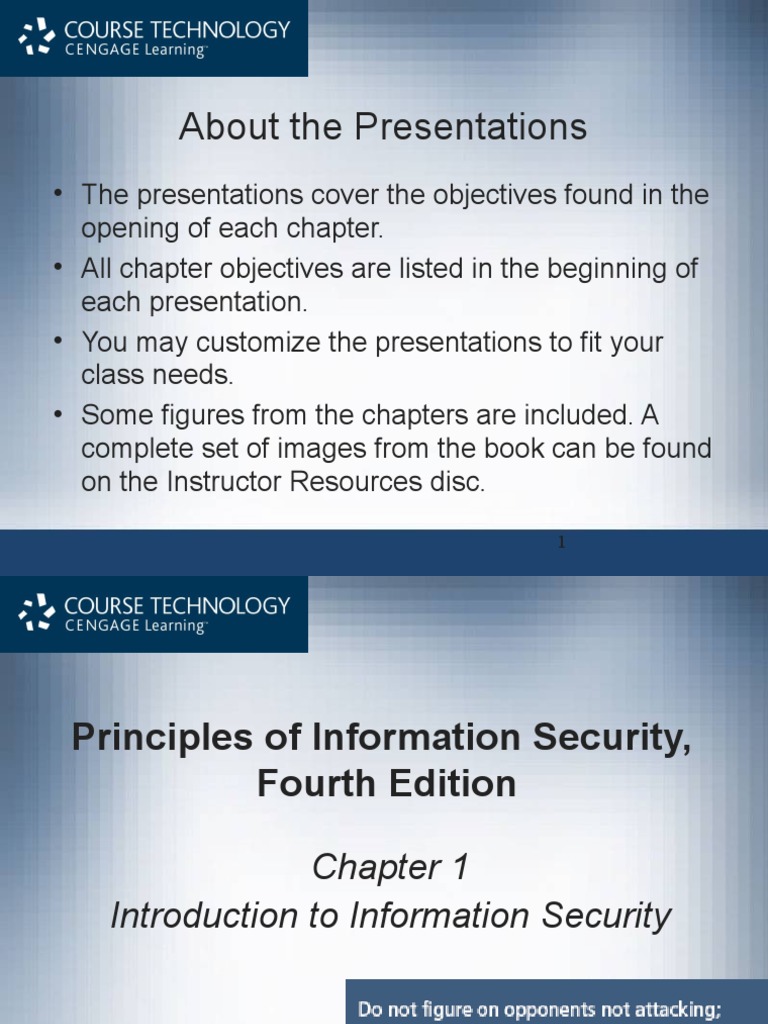 Principles of Information Security Overview | PDF | Information ...