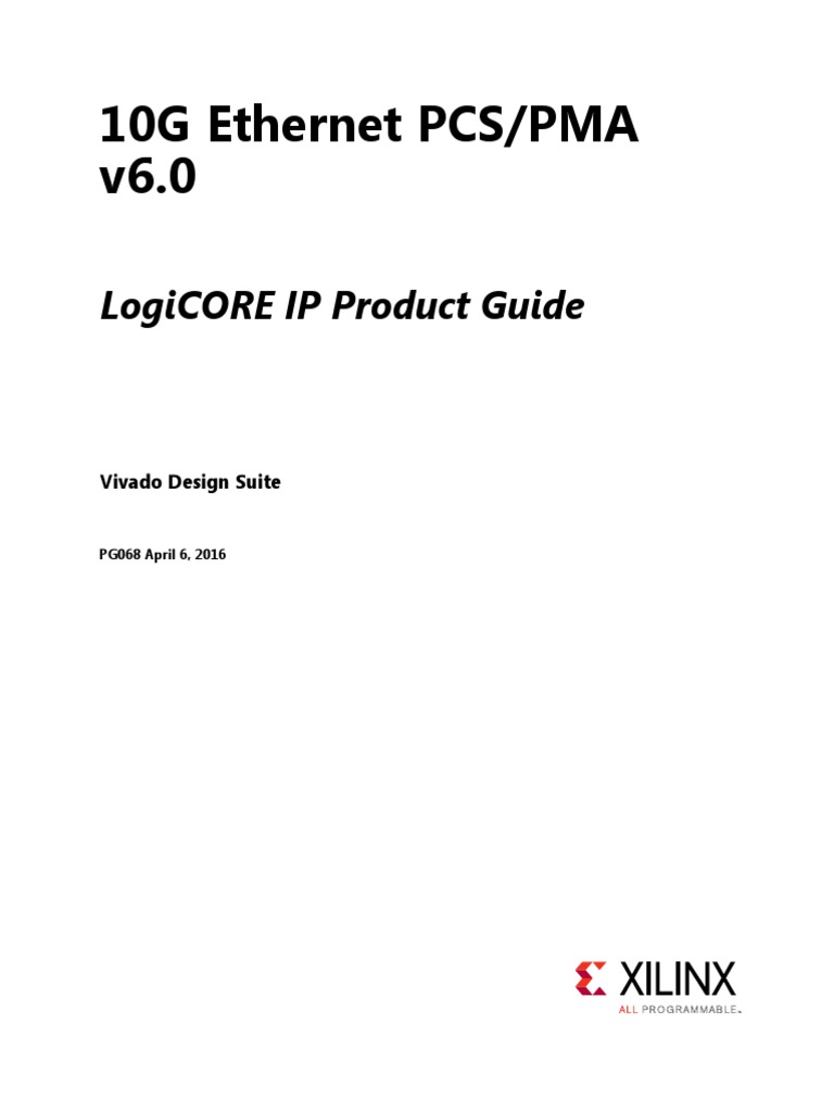 pg068 Ten Gig Eth Pcs Pma | PDF | Electronics | Ethernet
