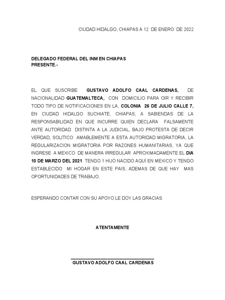 Escrito para El Inm | PDF