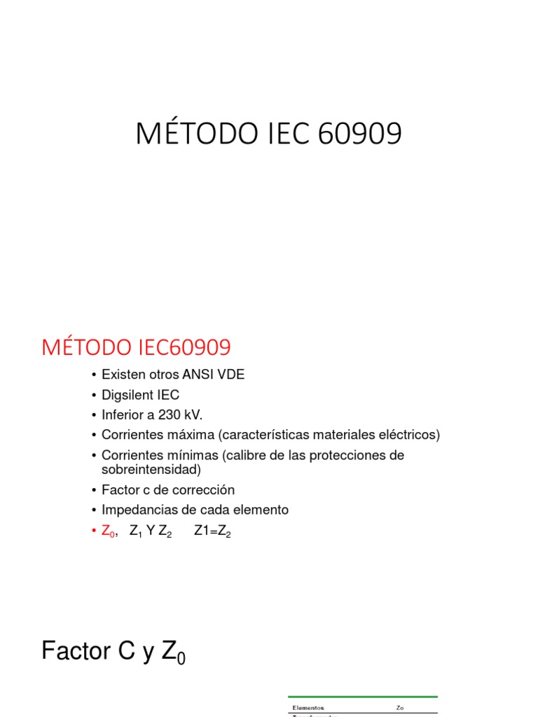Classe 19 de Agosto MÉTODO IEC 60909 | PDF