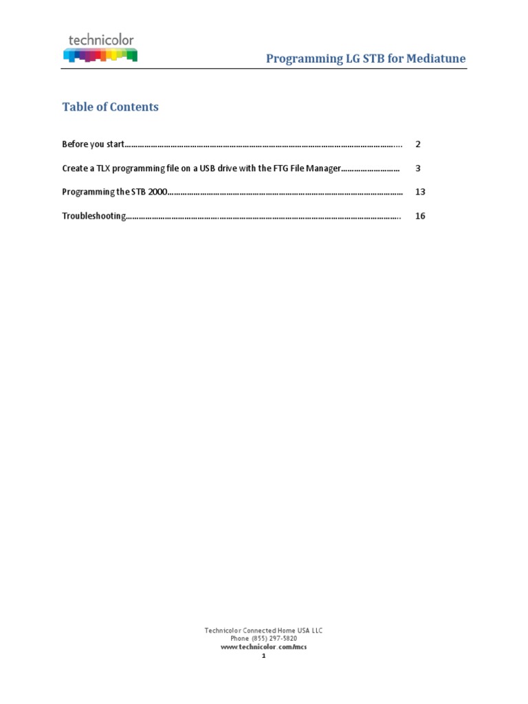 Programming LG STB 2000 To Work With Mediatune | PDF | Set Top Box ...