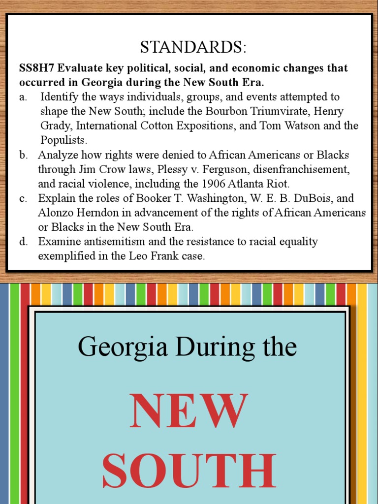 New South Era PPT 2 1 | PDF | Litigation | Plessy V. Ferguson