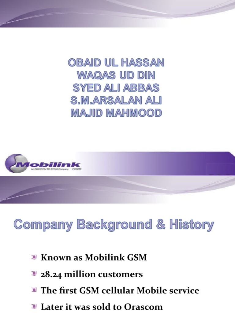 Mobilink GSM: Pakistan's Leading Telecom | PDF | Technology & Engineering