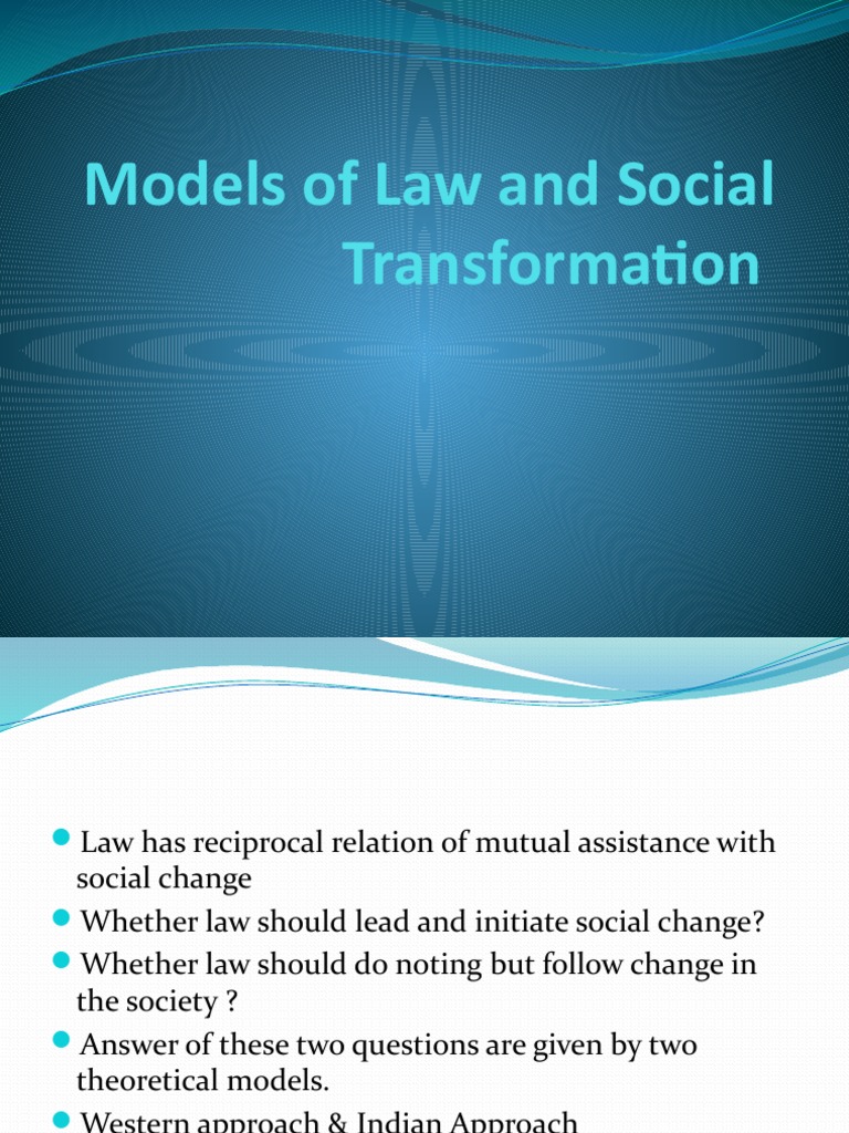 Models of Law and Social Transformation | PDF | Socialism | Economies