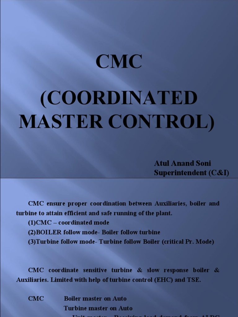 Dokumen - Tips Coordinated Master Control in Thermal Power Plant | PDF | Boiler | Turbine