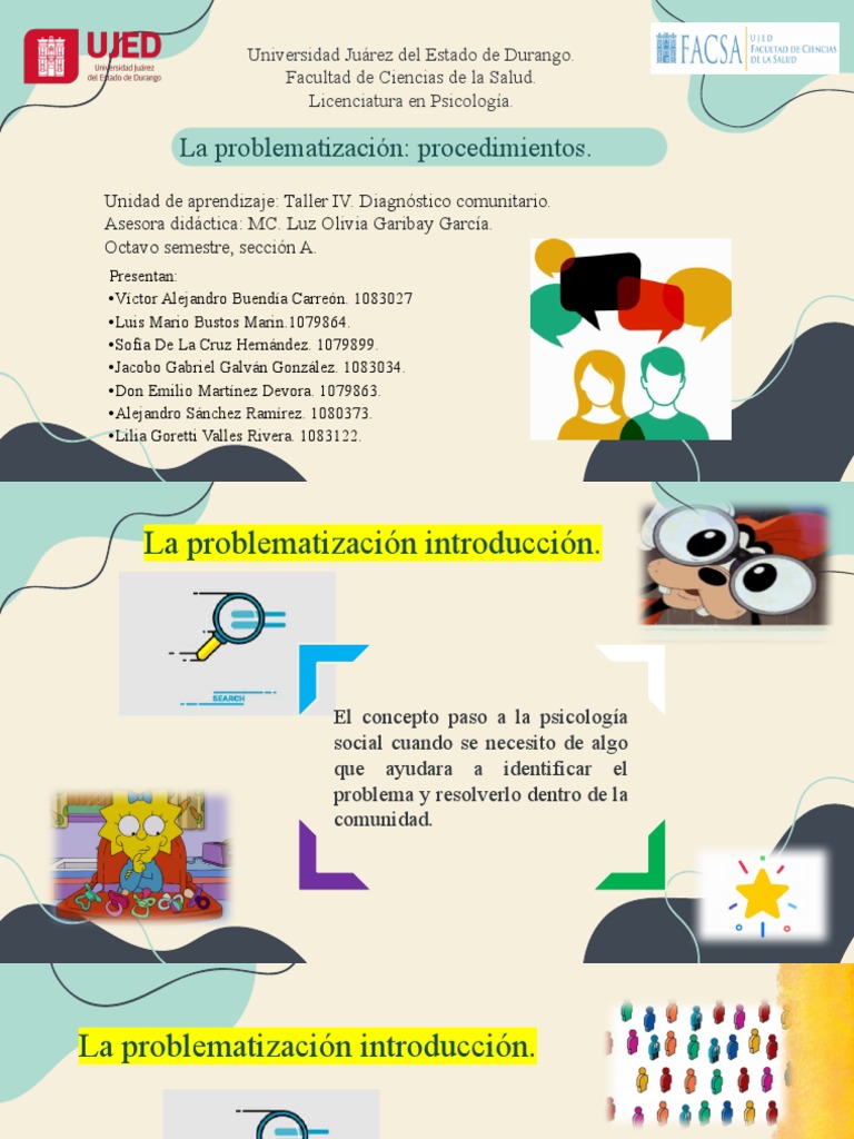 La Problematización - Procedimientos. | PDF